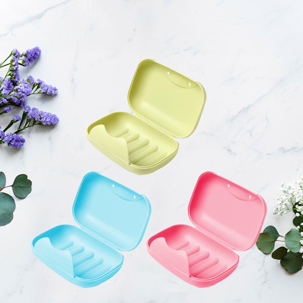 Worgeous Practical Soap Box Made of Plastic Sturdy Waterproof Leakproof ...