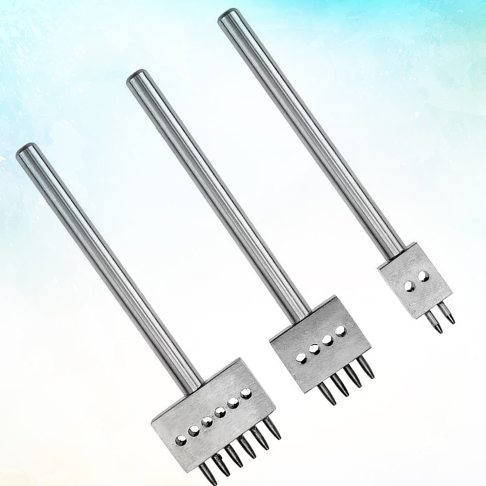 Worgeous Premium Steel DIY Prong Round Hole Chisel Tool Kit for Leather ...