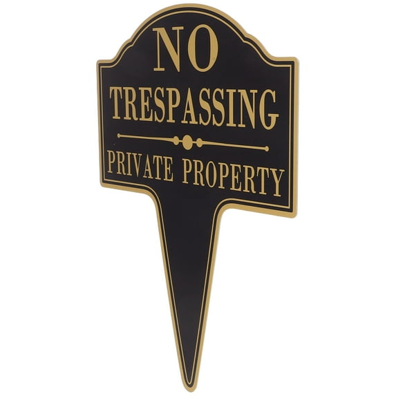 Worgeous Private Property No Trespassing Sign Outdoor Yard Warning ...