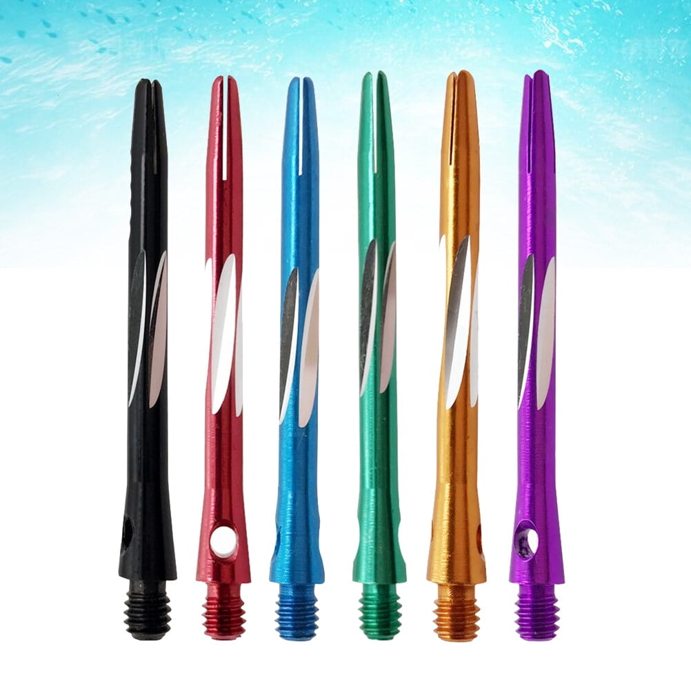 Phenofice 6pcs Professional Dart Shafts Assorted Color Medium Length ...