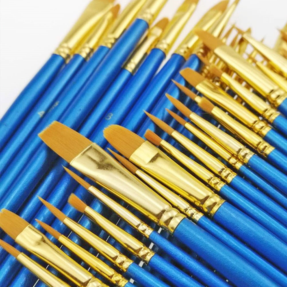 Worgeous Professional Paintbrush Set for Artists and Students 50 Pcs ...