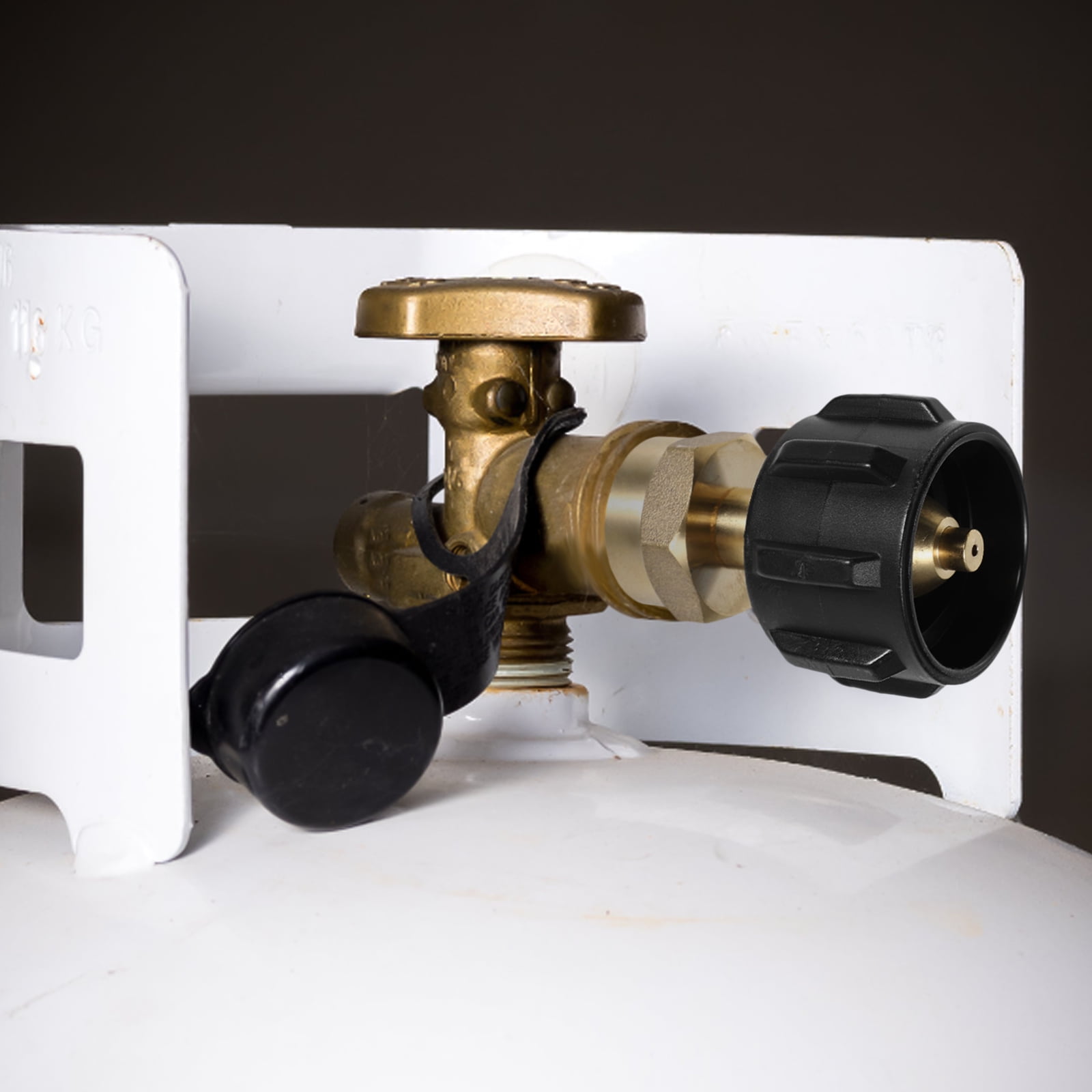 Worgeous Propane Refill Adapter Brass Propane Tank Refill Adapter Gas Cylinder Tank Coupler for ...