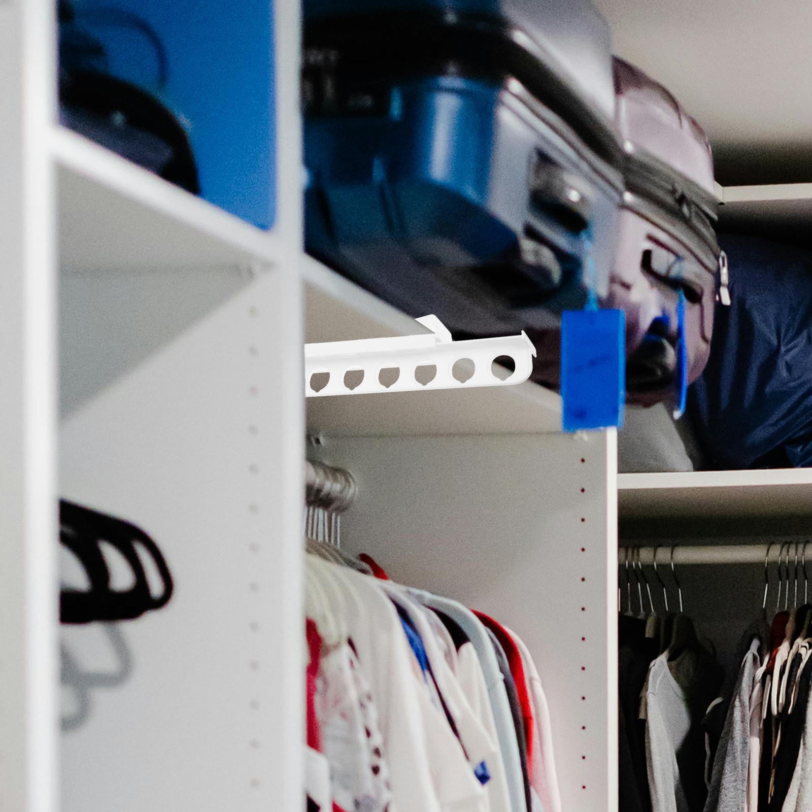 Worgeous Pull Out Clothes Hanger Rail Rack Retractable Sliding Closet ...