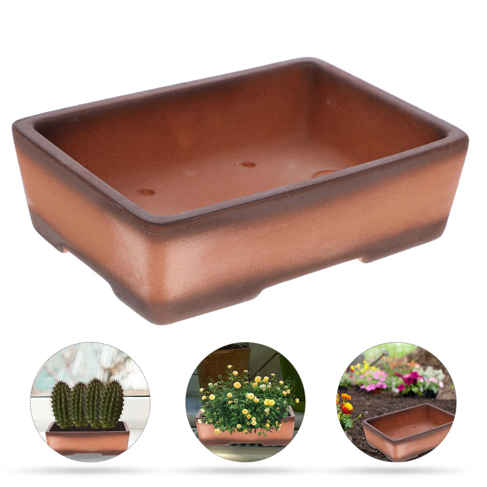 Worgeous Purple Sand Planter Pot for Succulents Cactus with Drainage ...