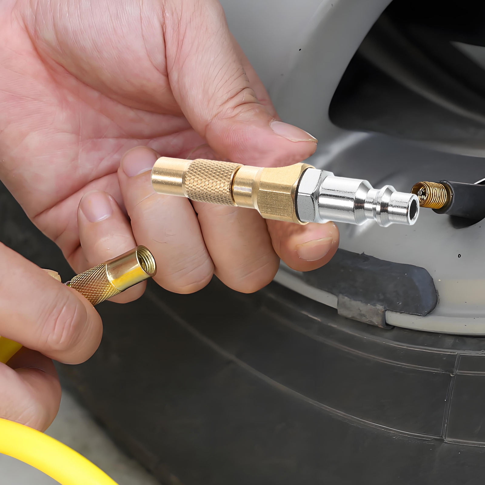 Threaded Tire Connector Quick Connect Air Hose Adapter 1 Set Air ...