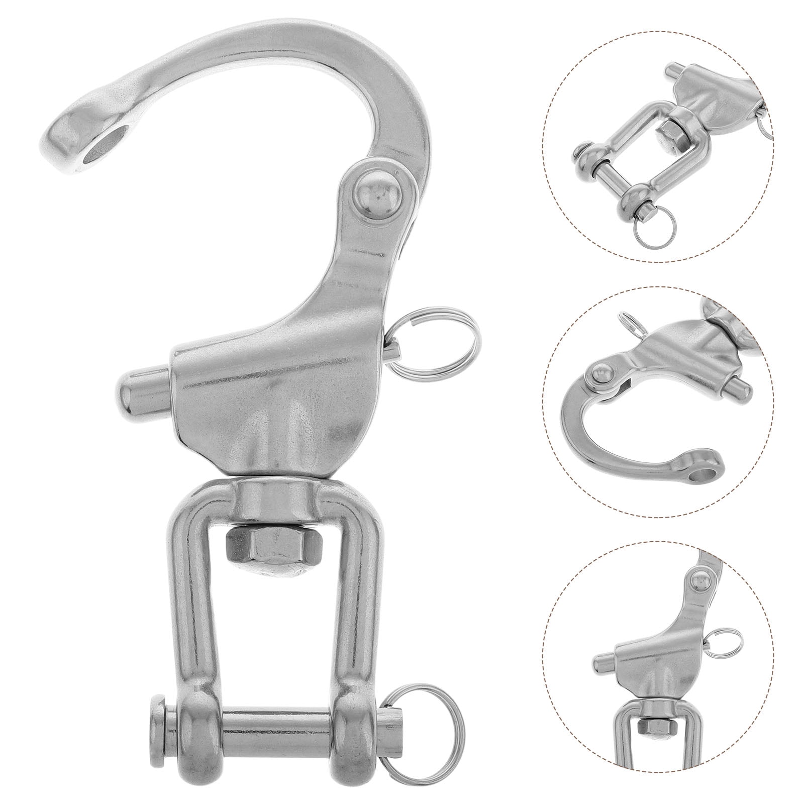 Worgeous Quick Release Swivel Snap Hook Outdoor Stainless Steel Spring ...
