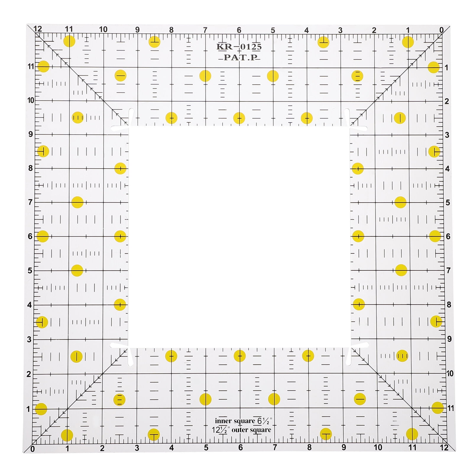 Worgeous Quilting Ruler Fabric Measure Rulers for Pattern Master Sewing ...