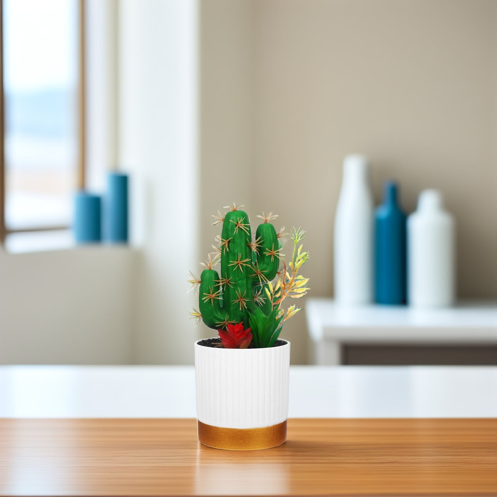 Worgeous Realistic Artificial Cactus Plants for Decor Made of Foam and ...