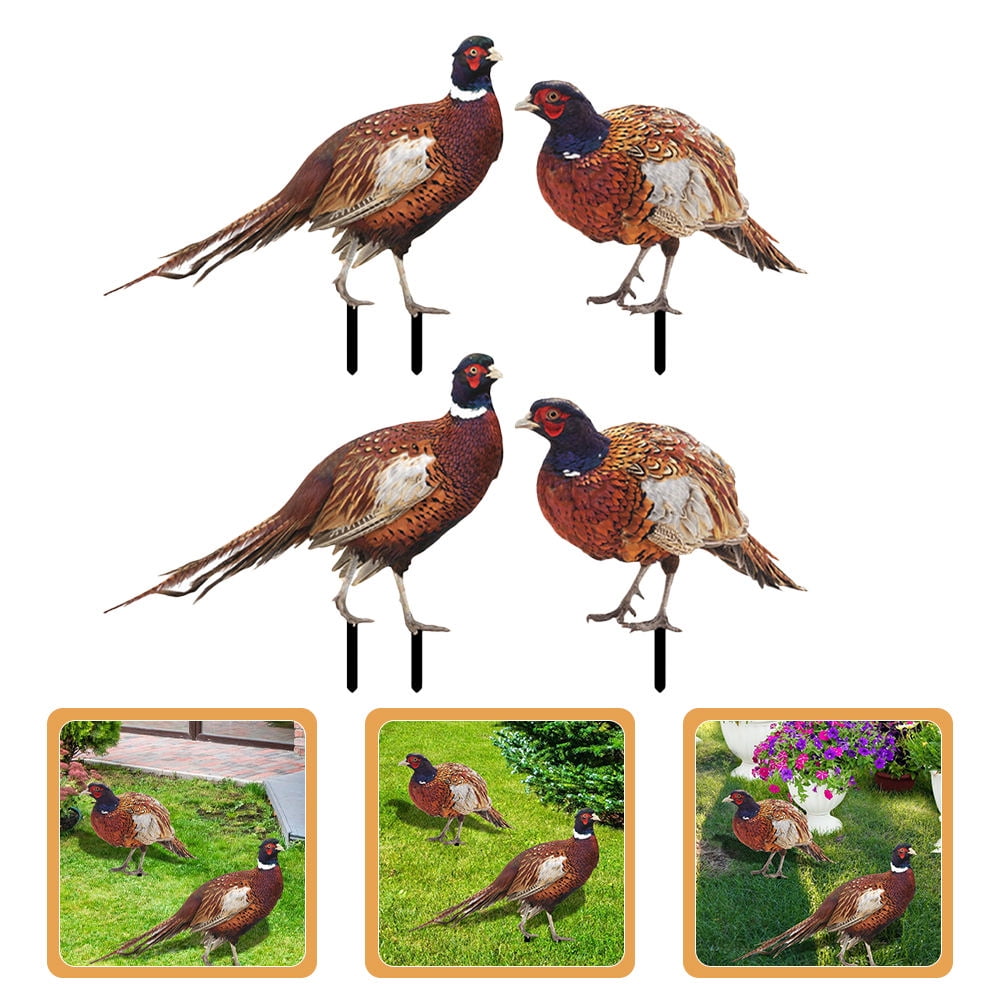 Worgeous Realistic Pheasant Garden Stake Decoration Acrylic Yard Sign ...