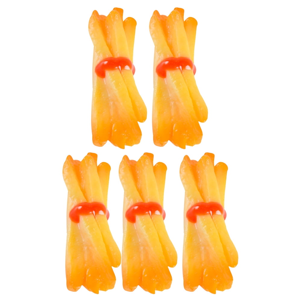 Worgeous Realistic Yellow French Fries Made of PVC Perfect for DIY Use ...