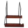 Worgeous Record Holder Magazine Display Rack for Home Use Wood and ...
