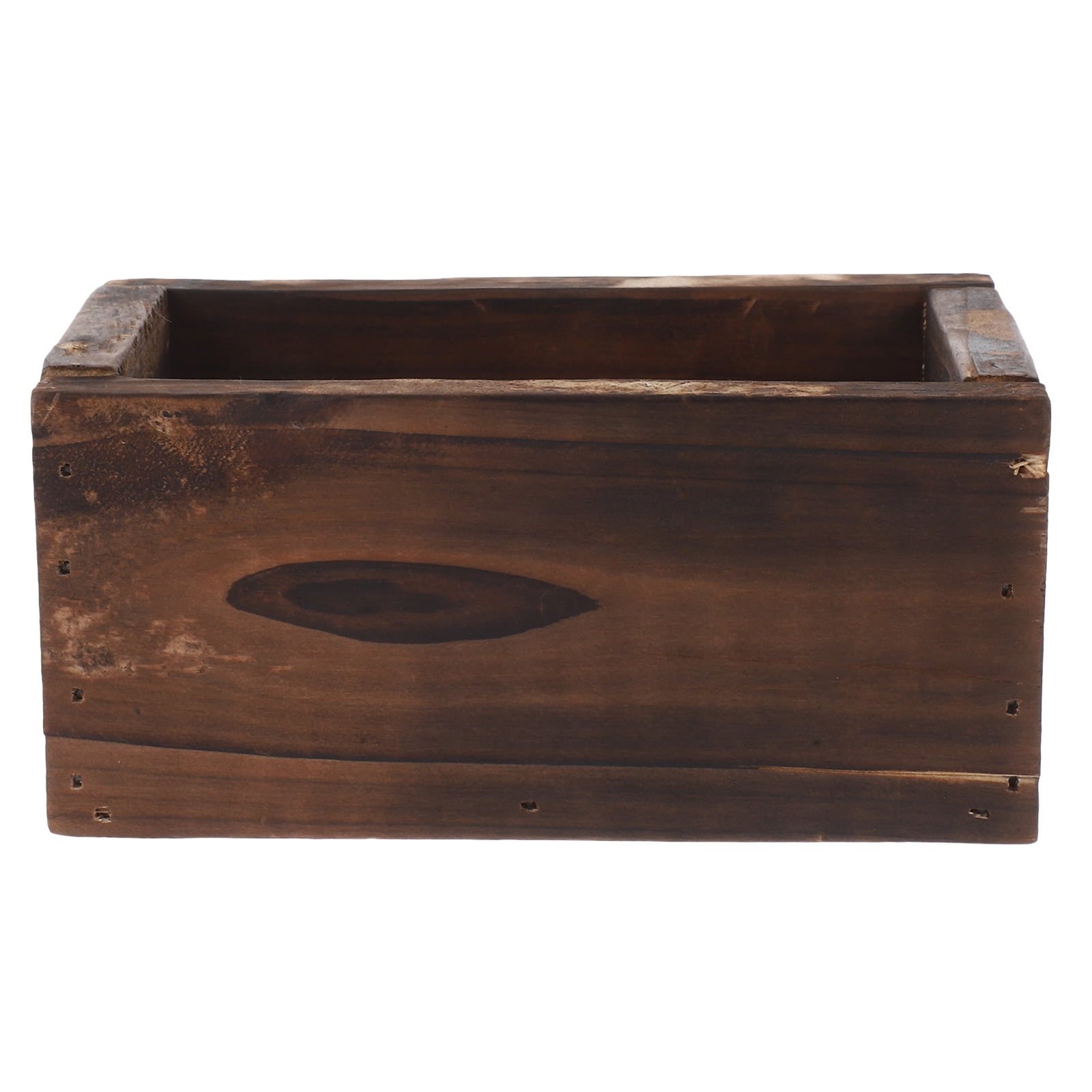 Worgeous Rectangular Carbonized Wood Planter Box Vegetable Flower ...