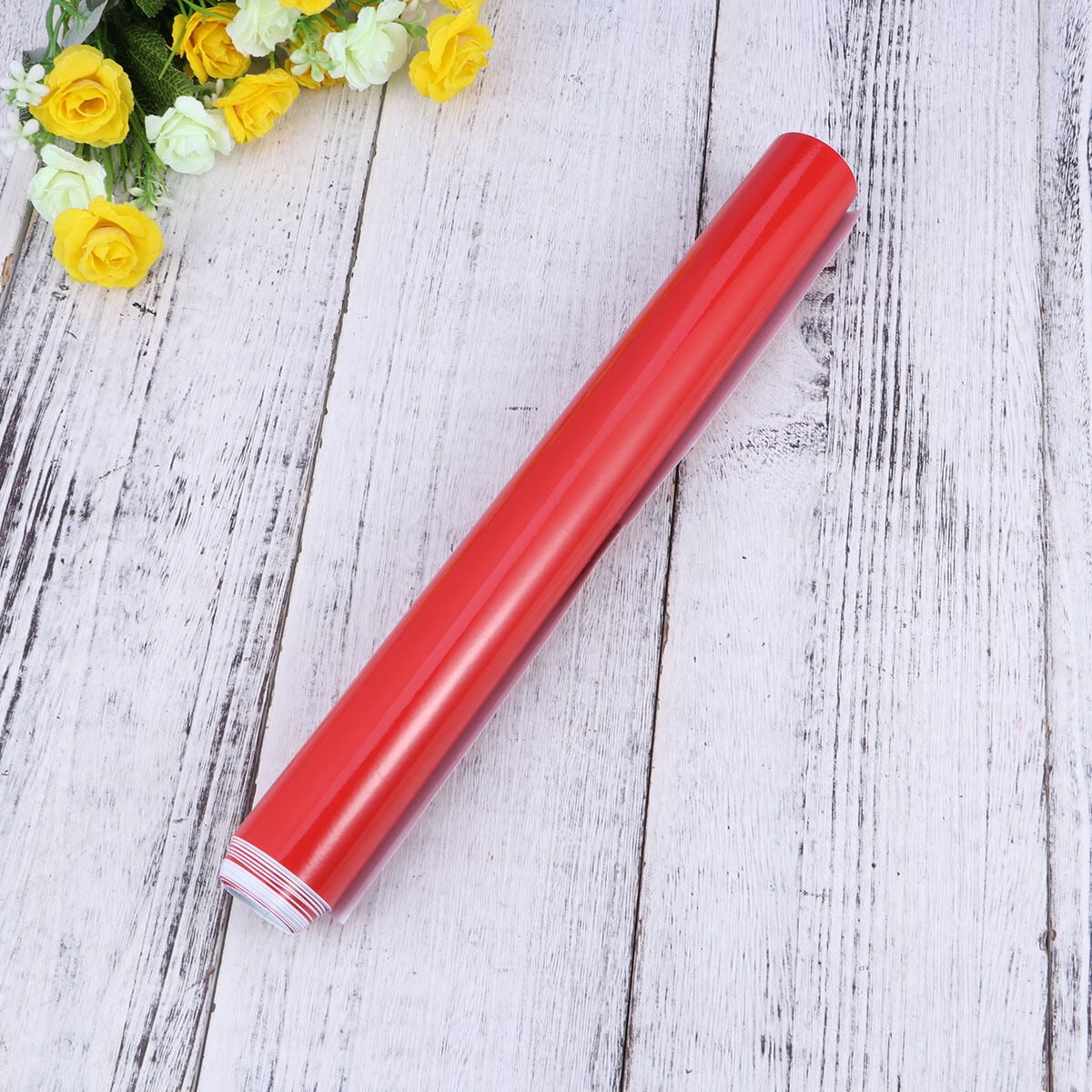 Worgeous Red PVC Car Sticker Film Self Adhesive Waterproof Easy to ...