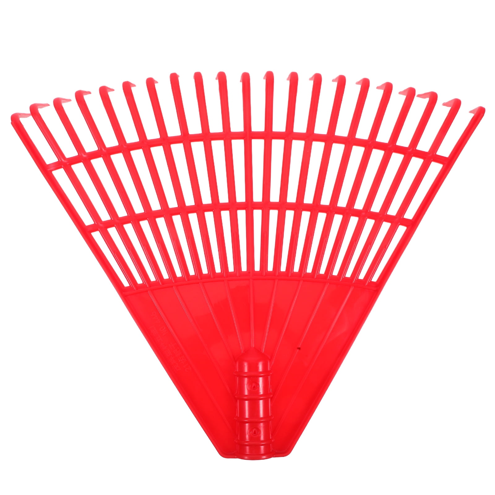 RENACLIPY Outdoor Gardening Rake Red Plastic 21-Teeth Design for Yard ...
