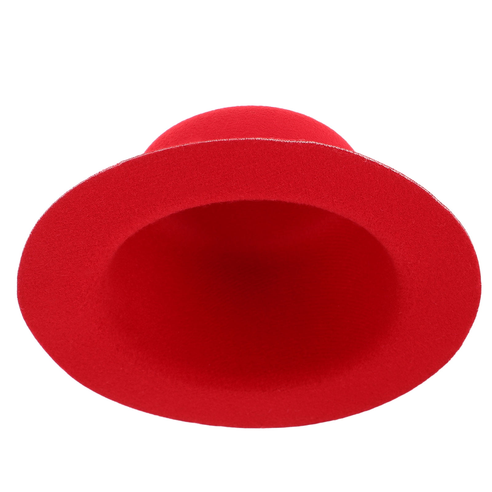 Worgeous Red Plush Topper Hats for Dolls Mini Craft Hats Mini Formal ...