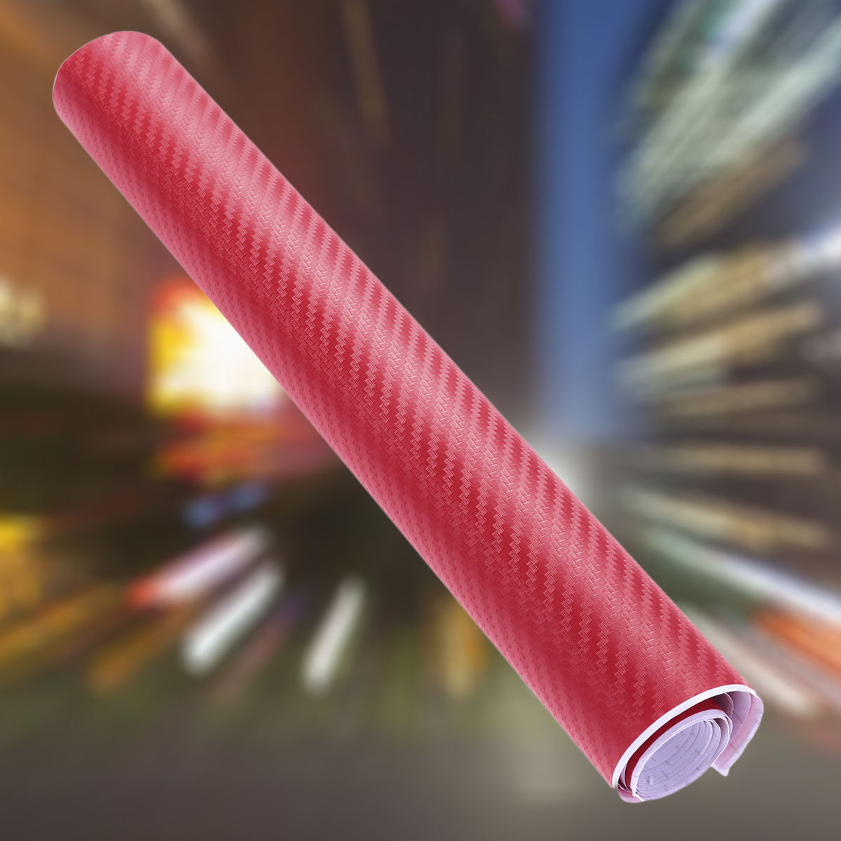Worgeous Red Self-Adhesive PVC Car Wrap Film for Decoration 200 x 50CM ...