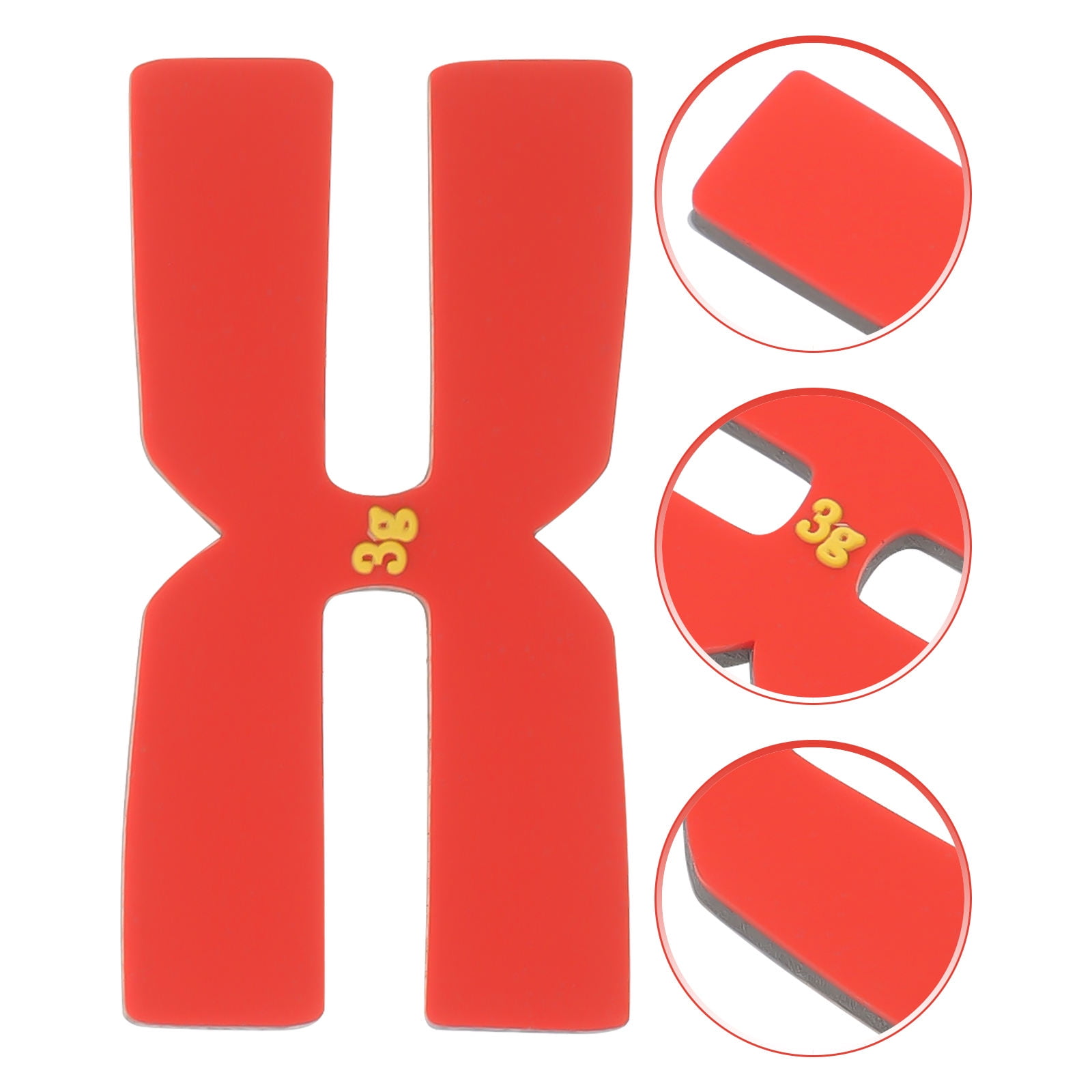 Worgeous Red Silicone Weighted Pad for Tennis Racket HShaped Design ...