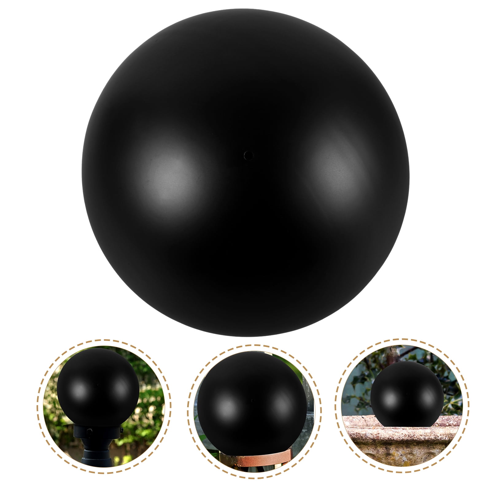 Black Reflective Gazing Ball for Outdoor Garden Decoration Stainless ...