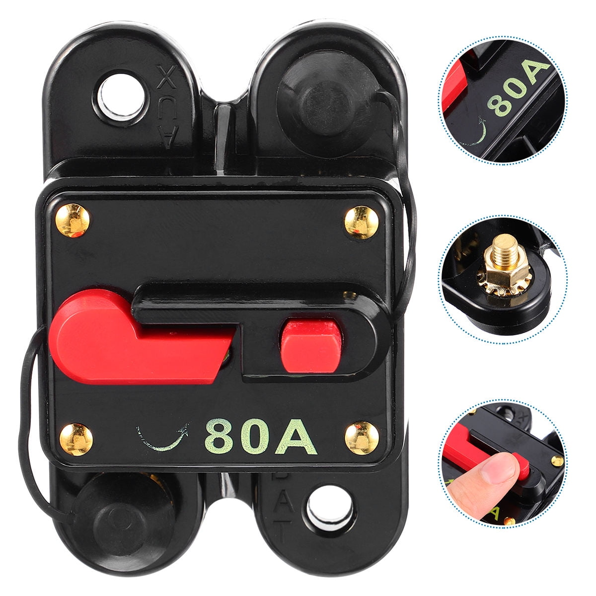 Worgeous 恢复 险丝 Reset Fuse Holder Power Supply Recovery Protection Car ...