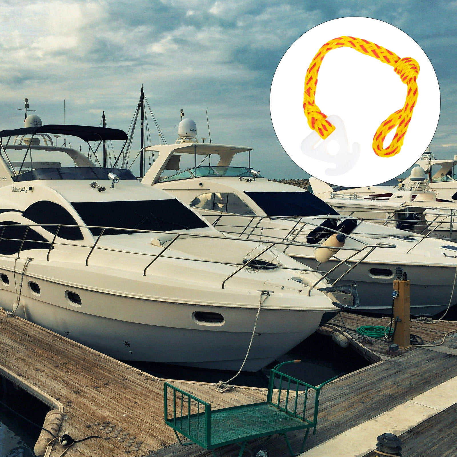 Worgeous Ropes Yacht Head Rope Water Slide Ring Boat Dock Rope Dock ...