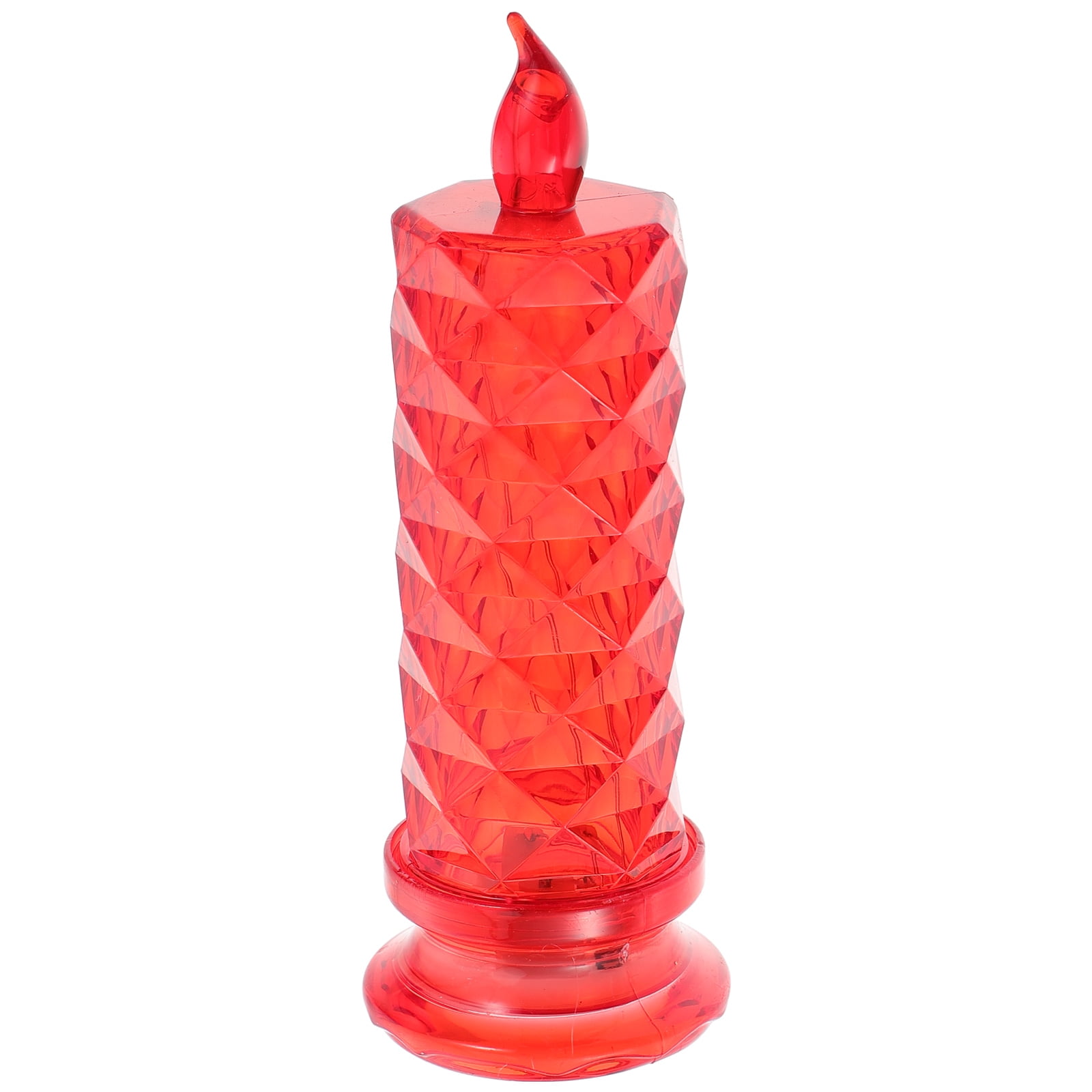 Worgeous Rose Pattern Design Refraction Decoration Candle LED Light ...