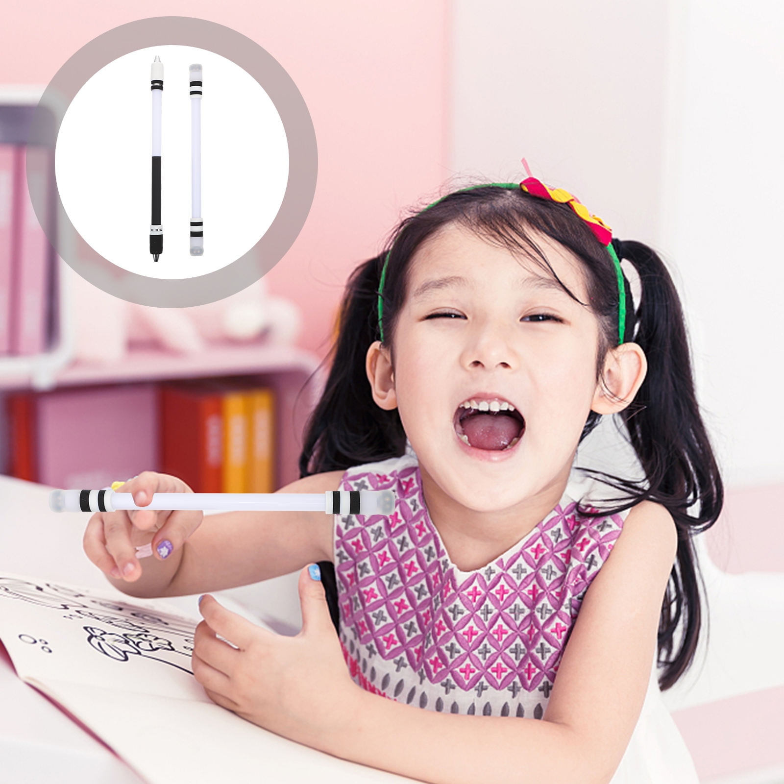 Worgeous Rotating Pens for Playing Use Made of PC and Silicone Assorted ...