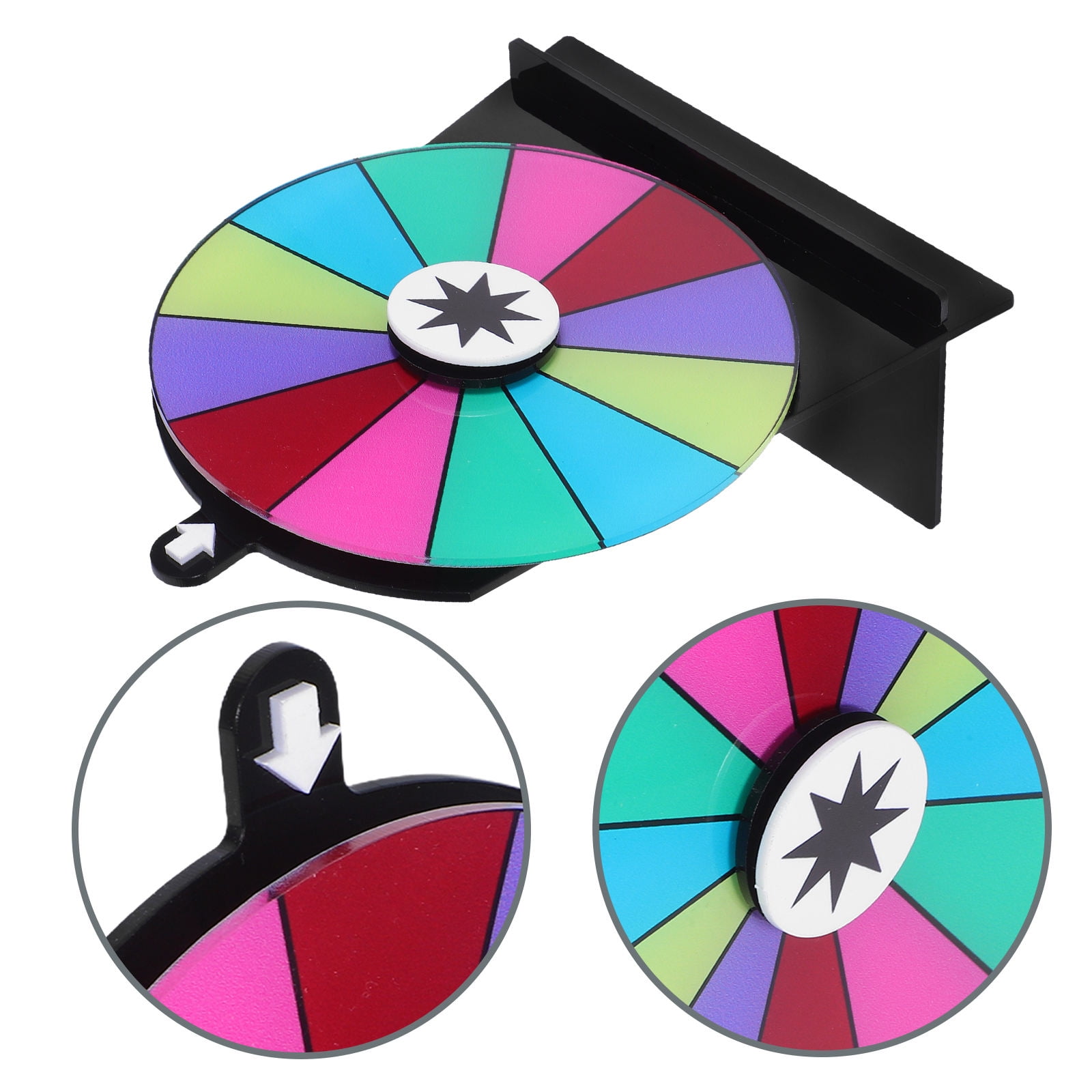 Worgeous Rotating Wheel For Party Games Colorful Prize Wheel Spinner ...