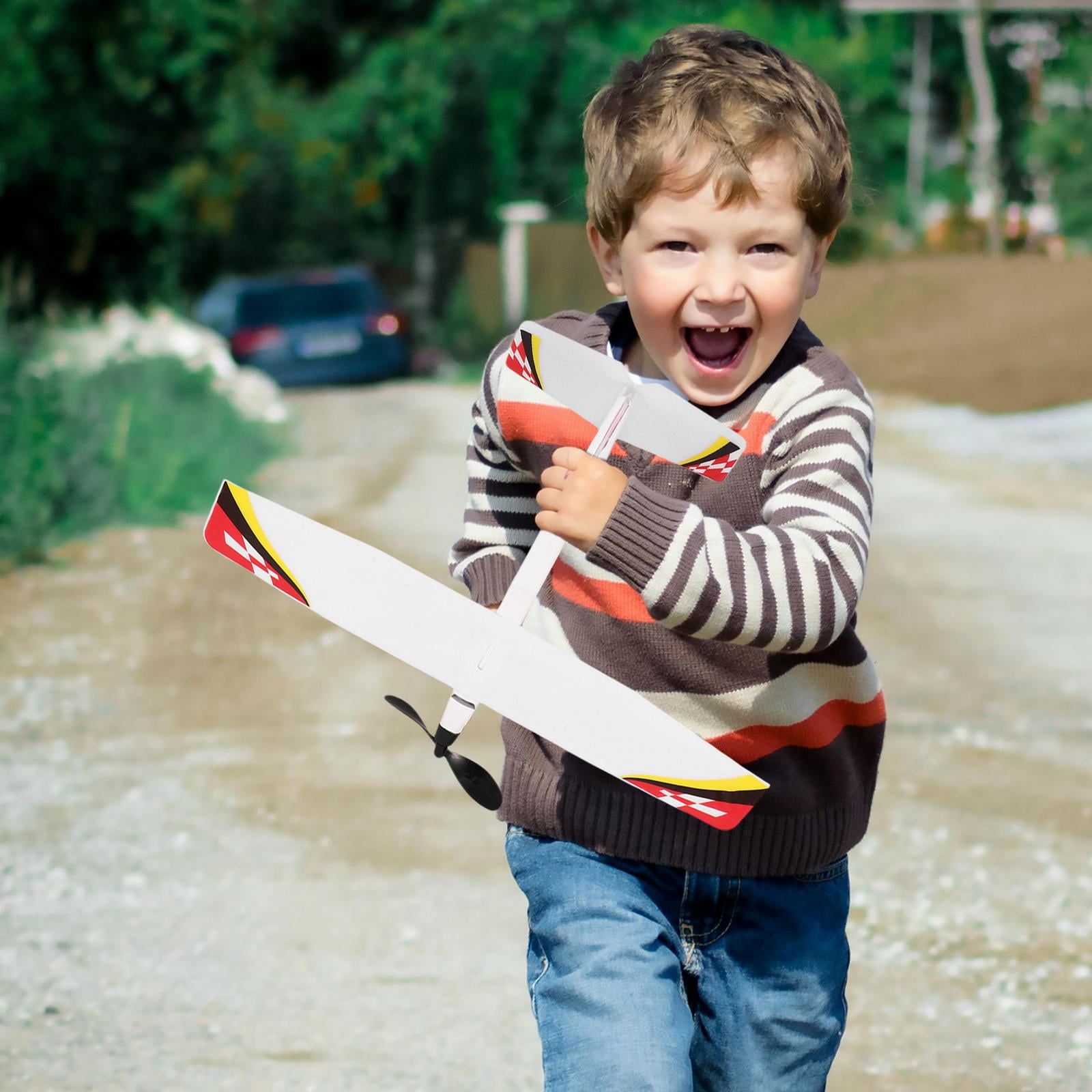 Worgeous Rubber Band Powered Airplane Plastic Glider Planes Model Toy ...