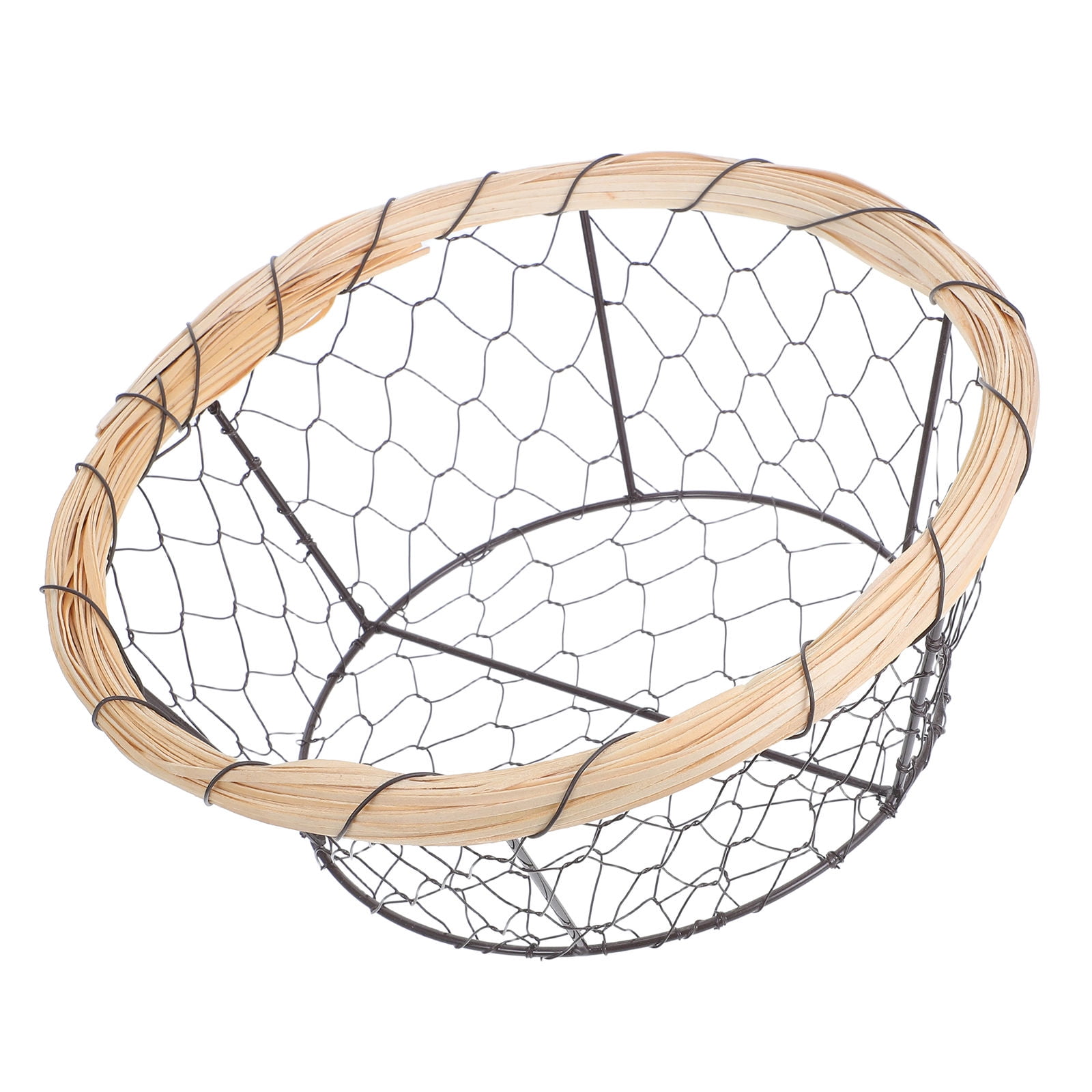 Worgeous Rustic Iron Wire Bread Basket 25cm Farmhouse Iron Wire Basket ...