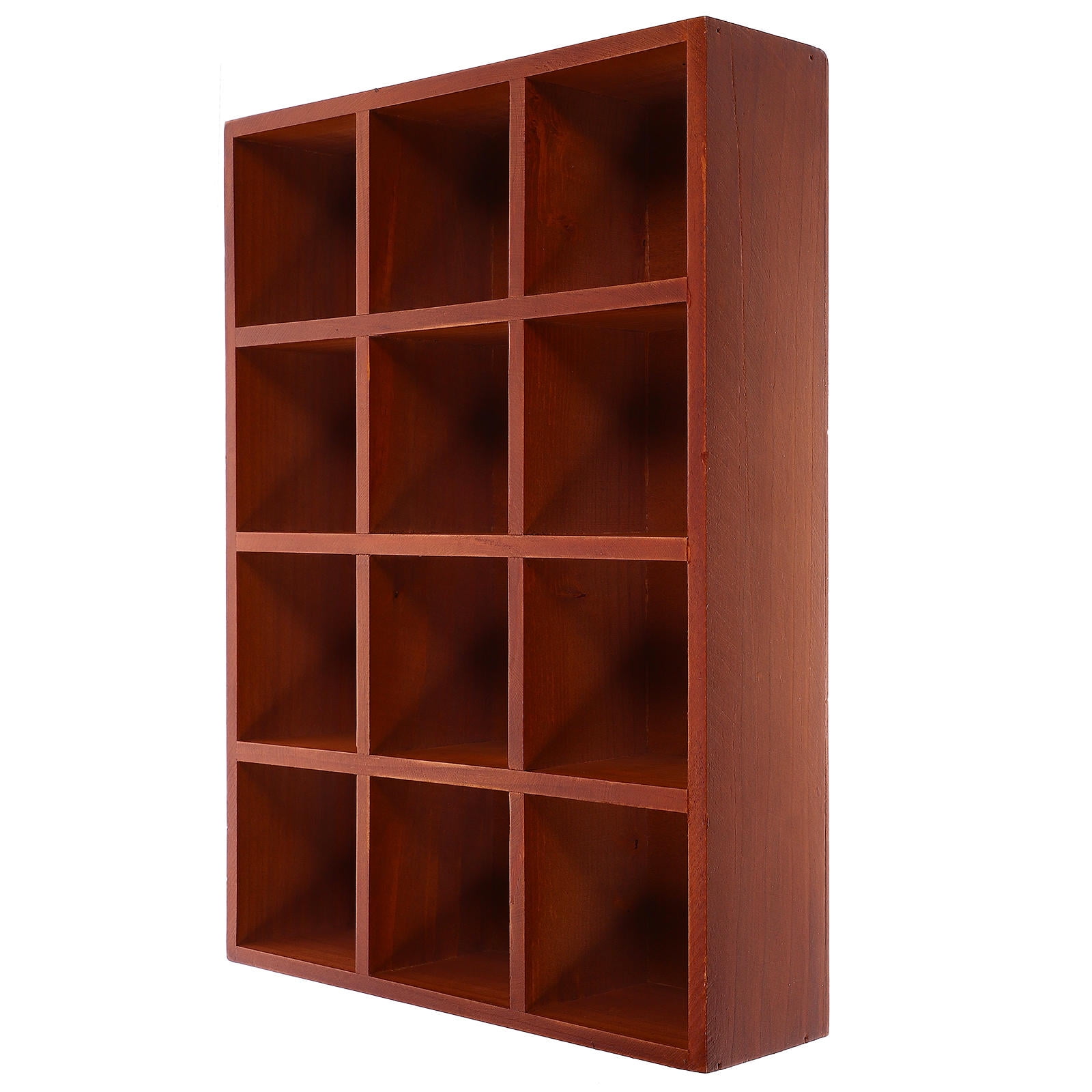 SKISUNO Creative Display Shelf Wood 1Pcs 15.52X11.59X2.95in - Walmart.com