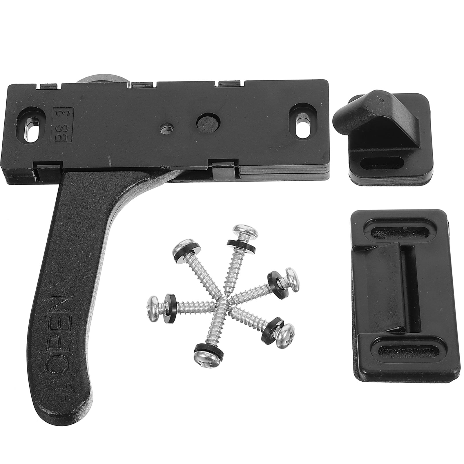 Worgeous Door Handle For Rv Sturdy Grip Zinc Alloy 1Set 3.7x1.2in ...