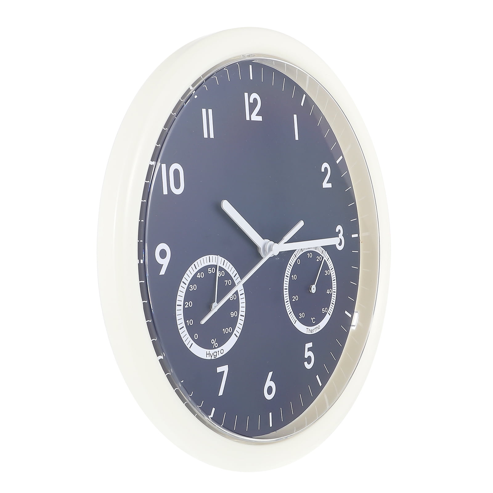 Worgeous Seconds Digital Clock Round Silent Wall Clock Thinking Clock ...