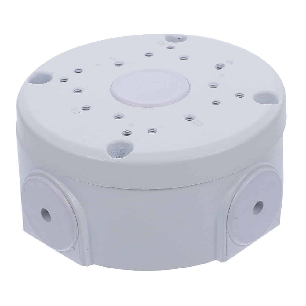 White Waterproof Junction Box for Security Camera with Cable Management ...