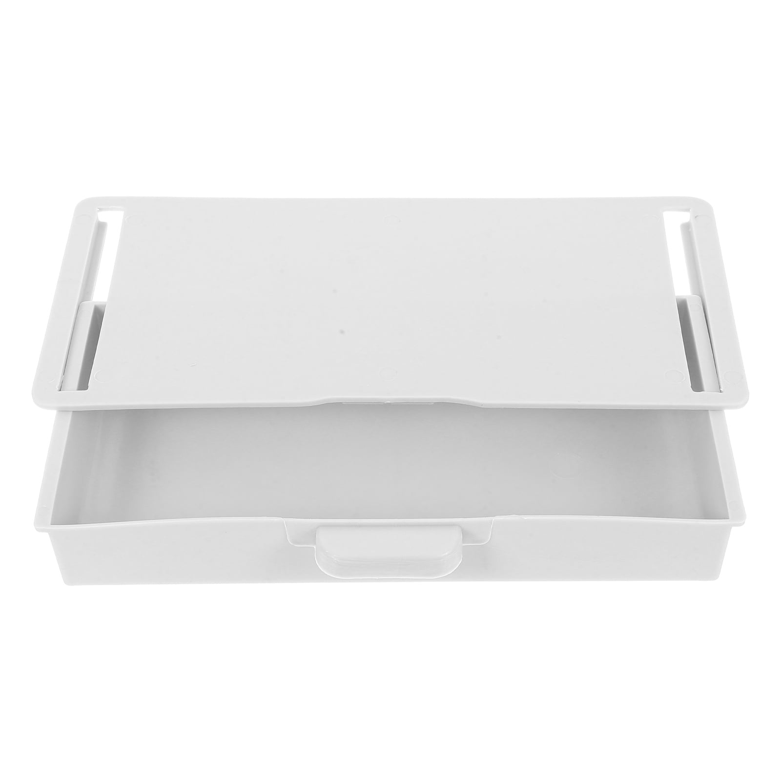 Worgeous Self Adhesive Hidden Storage Box Under Table Drawer Hidden ...