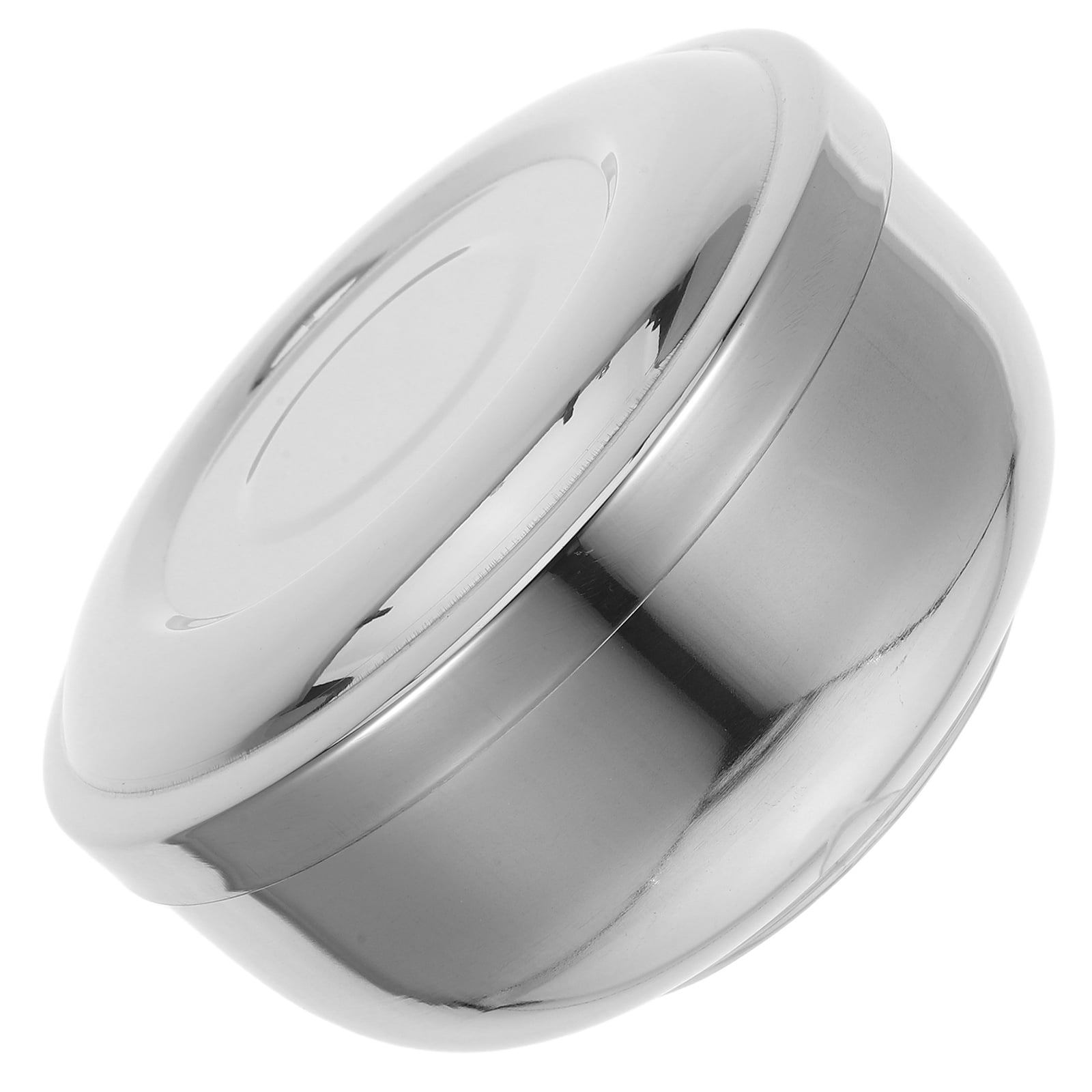 WHAMVOX Stainless Steel Shaving Bowl with Lid for Men's Grooming Silver ...