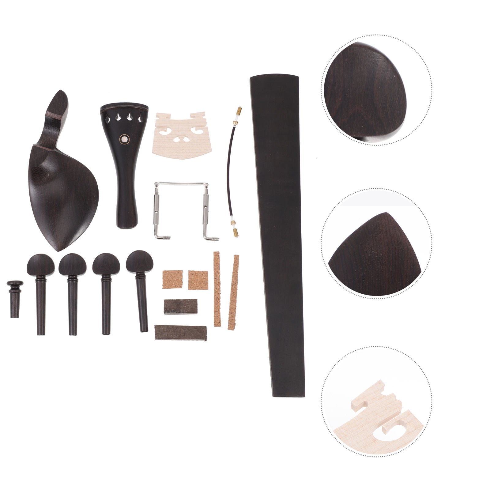 Worgeous Shoulder Rest Violin Full Size Accessories Instrument Complete ...