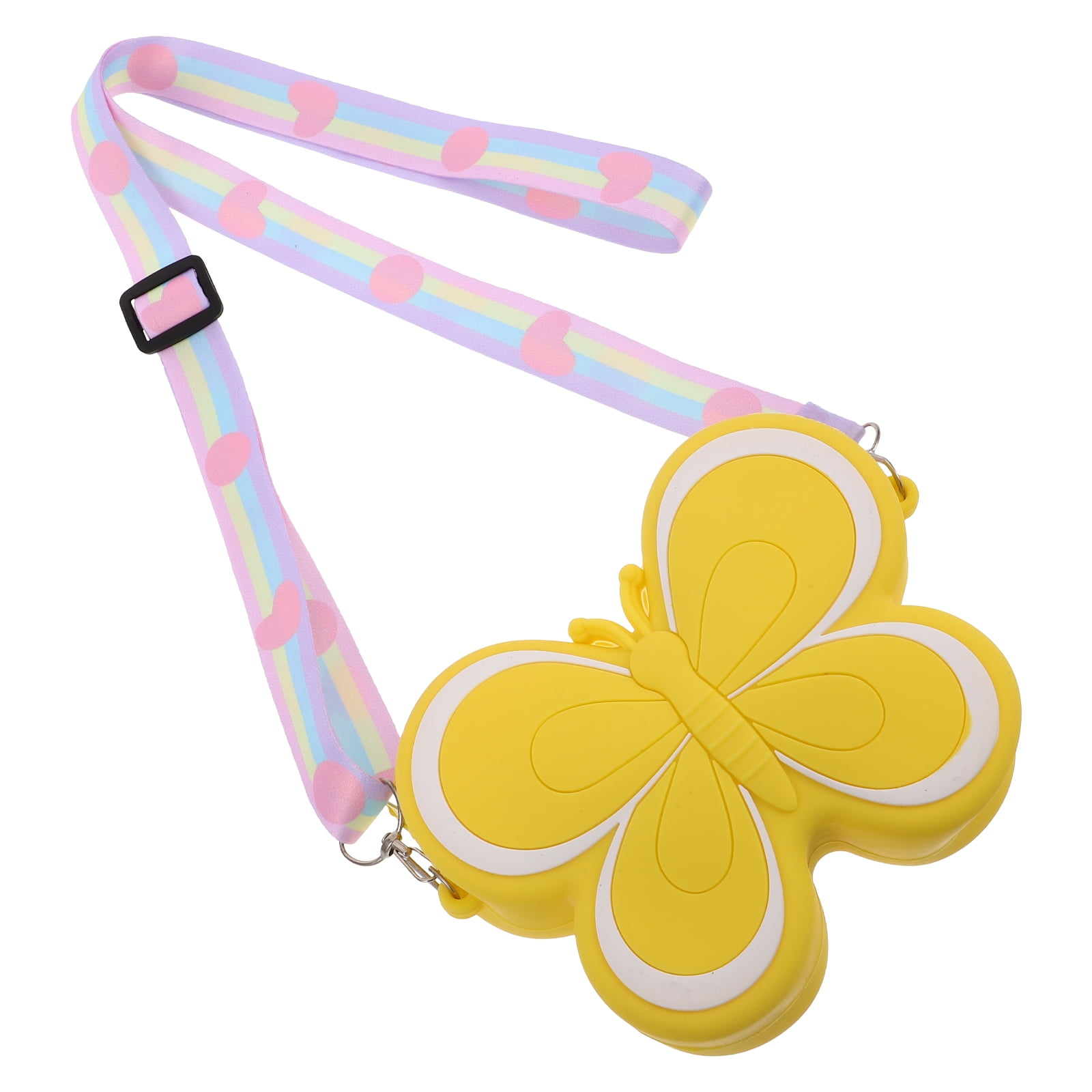 Worgeous Silicone Mini Coin Purse Butterfly Shaped Shoulder Bag Cartoon ...