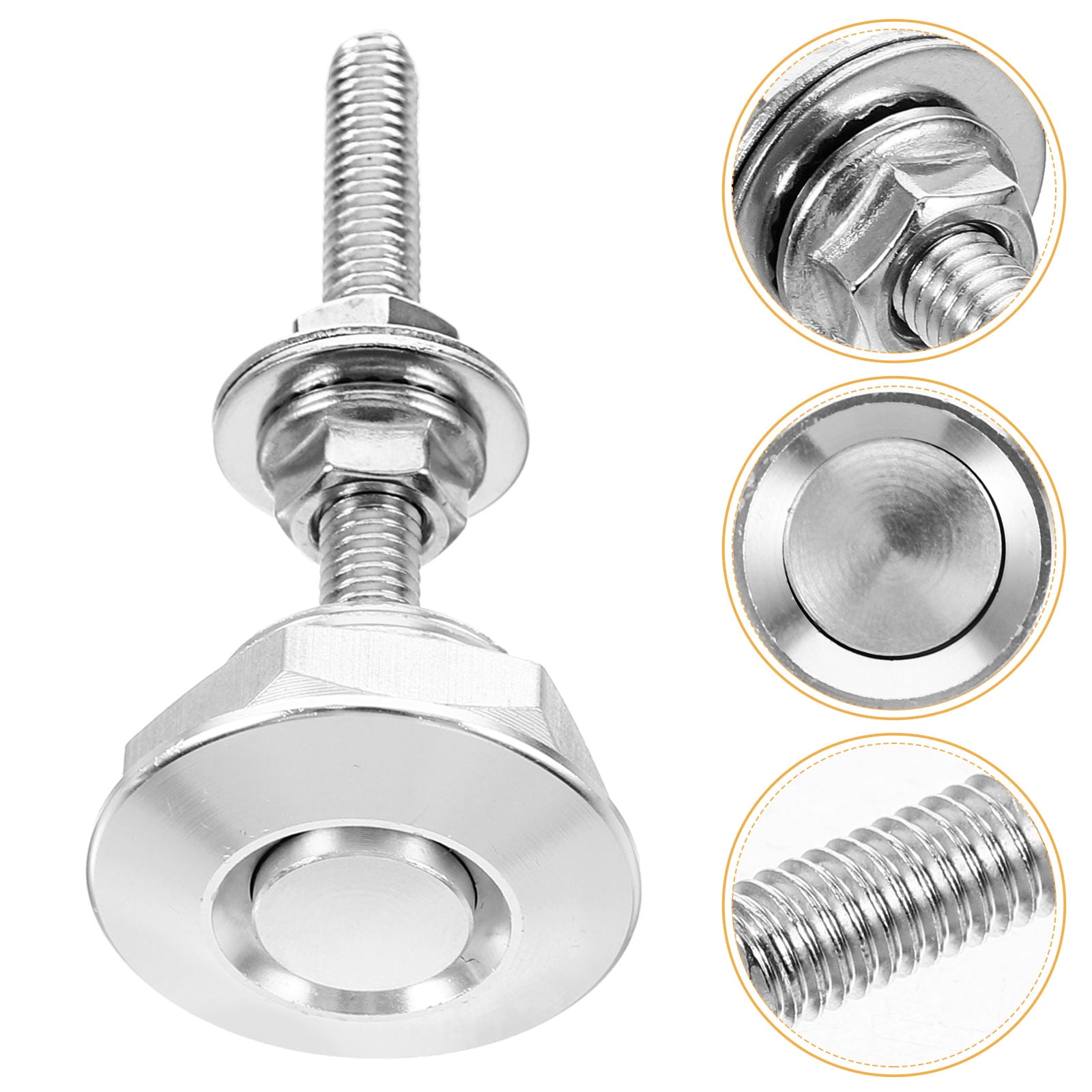 Worgeous Silver Hood Pin for Car Use Stability and Safety with Aluminum ...