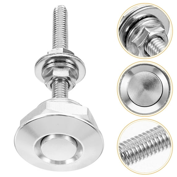 Worgeous Silver Hood Pin for Car Use Stability and Safety with Aluminum ...