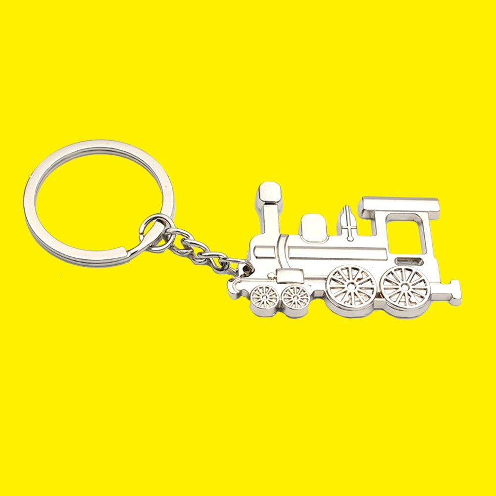Worgeous Silver Metal Locomotive Keychain Perfect for Holding Keys with ...