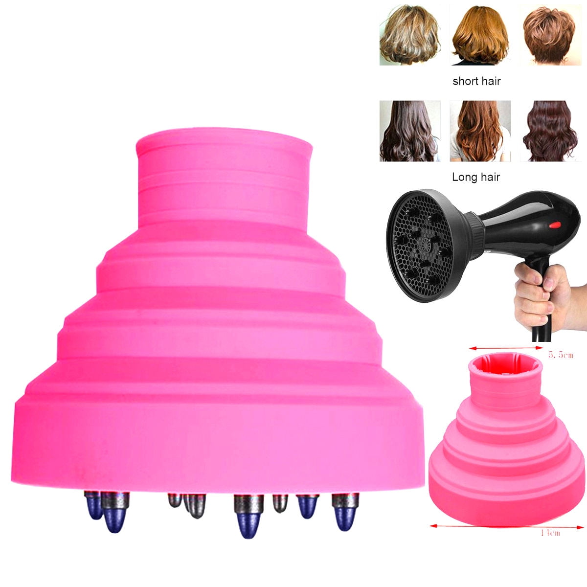 Worgeous Small Hair Dryer Hood Heat Attachment Diffuser - Walmart.com