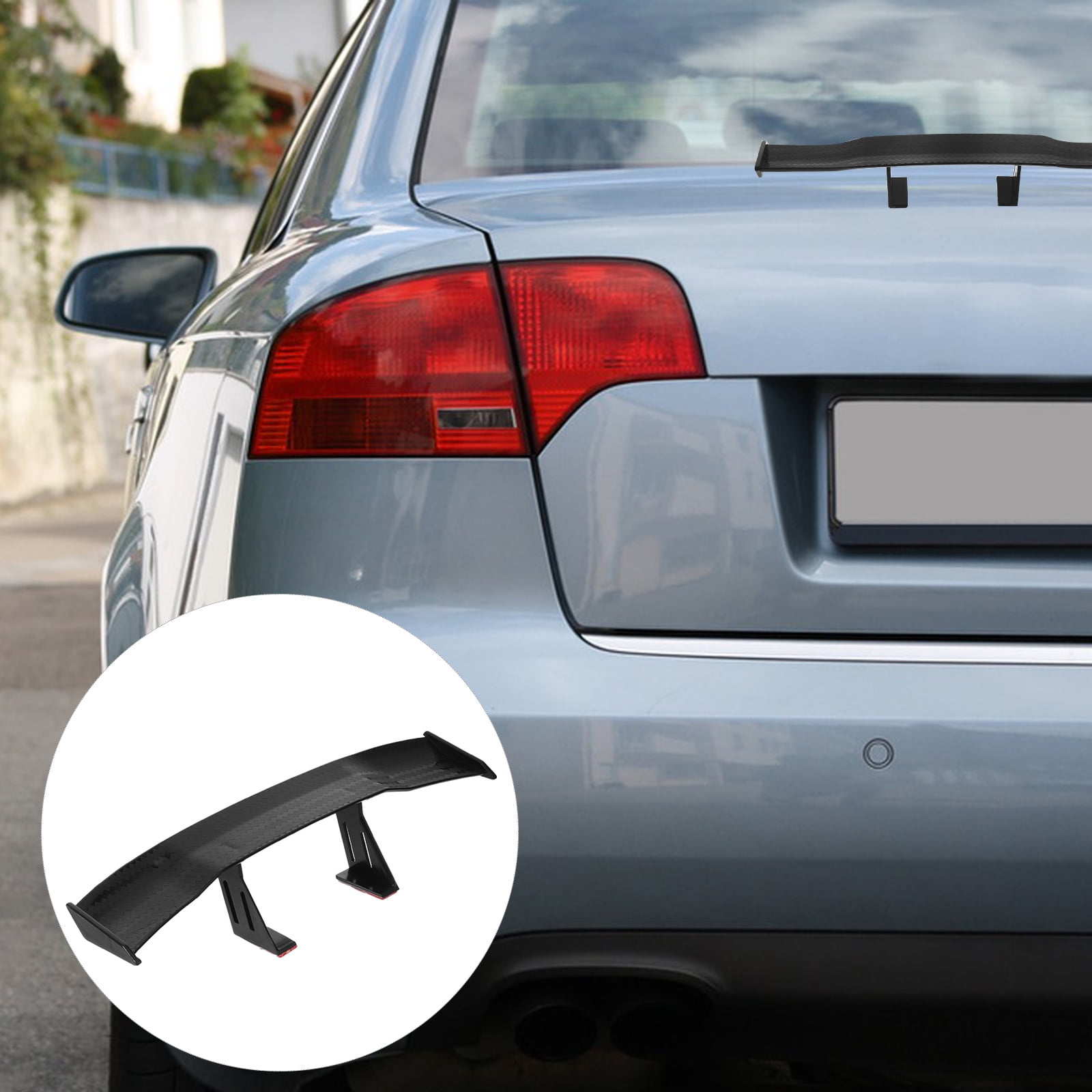 Worgeous Small Rear Wing Exterior Universal Car Wings Decor Cars Black ...