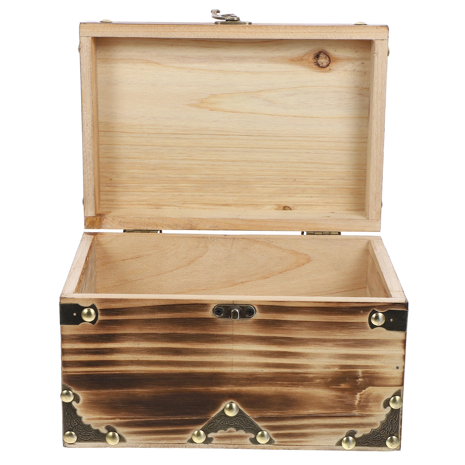 SKISUNO Pirate Treasure Chest Coffee Wood 1Pack Movie Production 8.5In ...