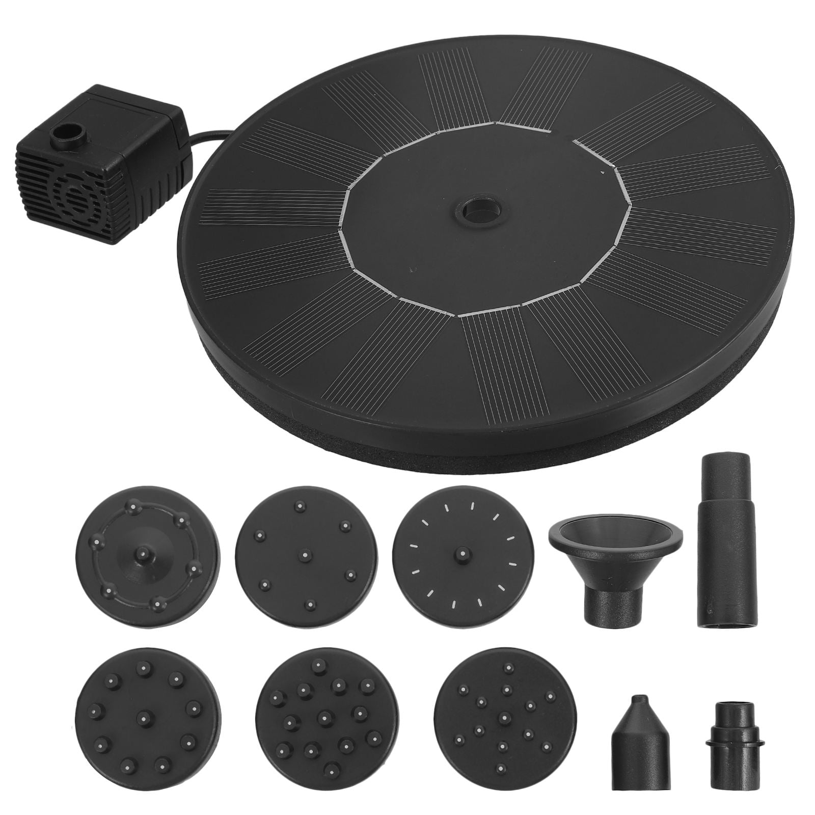 Worgeous Solar Powered Fountain Pump Replacement Floating Water Pump ...