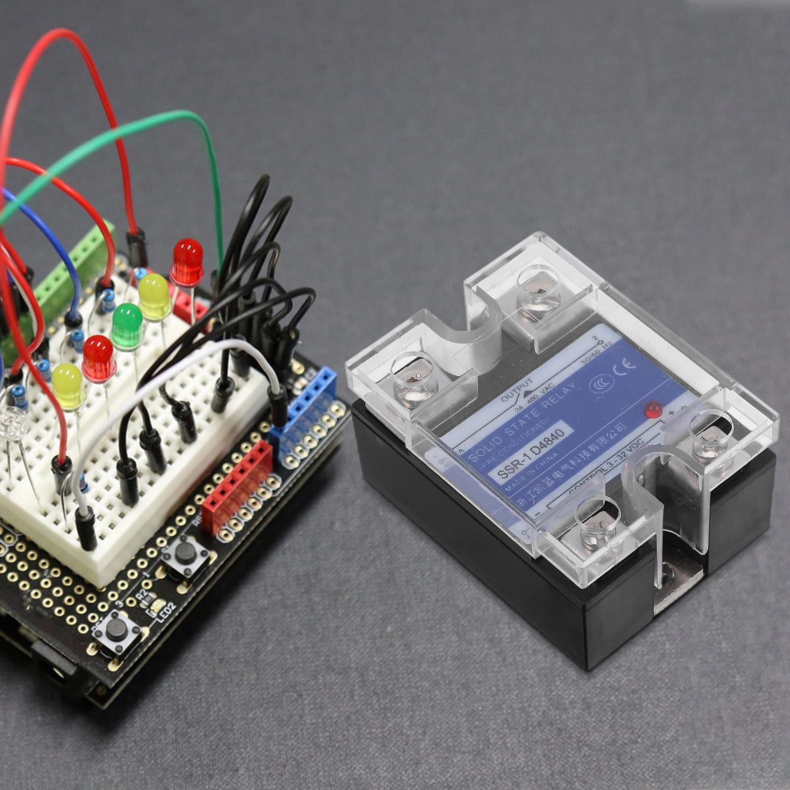 Worgeous Solid State Relay Module with Protection Cover for Industry ...