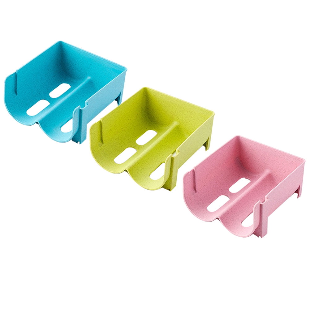 Worgeous Stackable Plastic Storage Boxes for Refrigerator Use Assorted ...