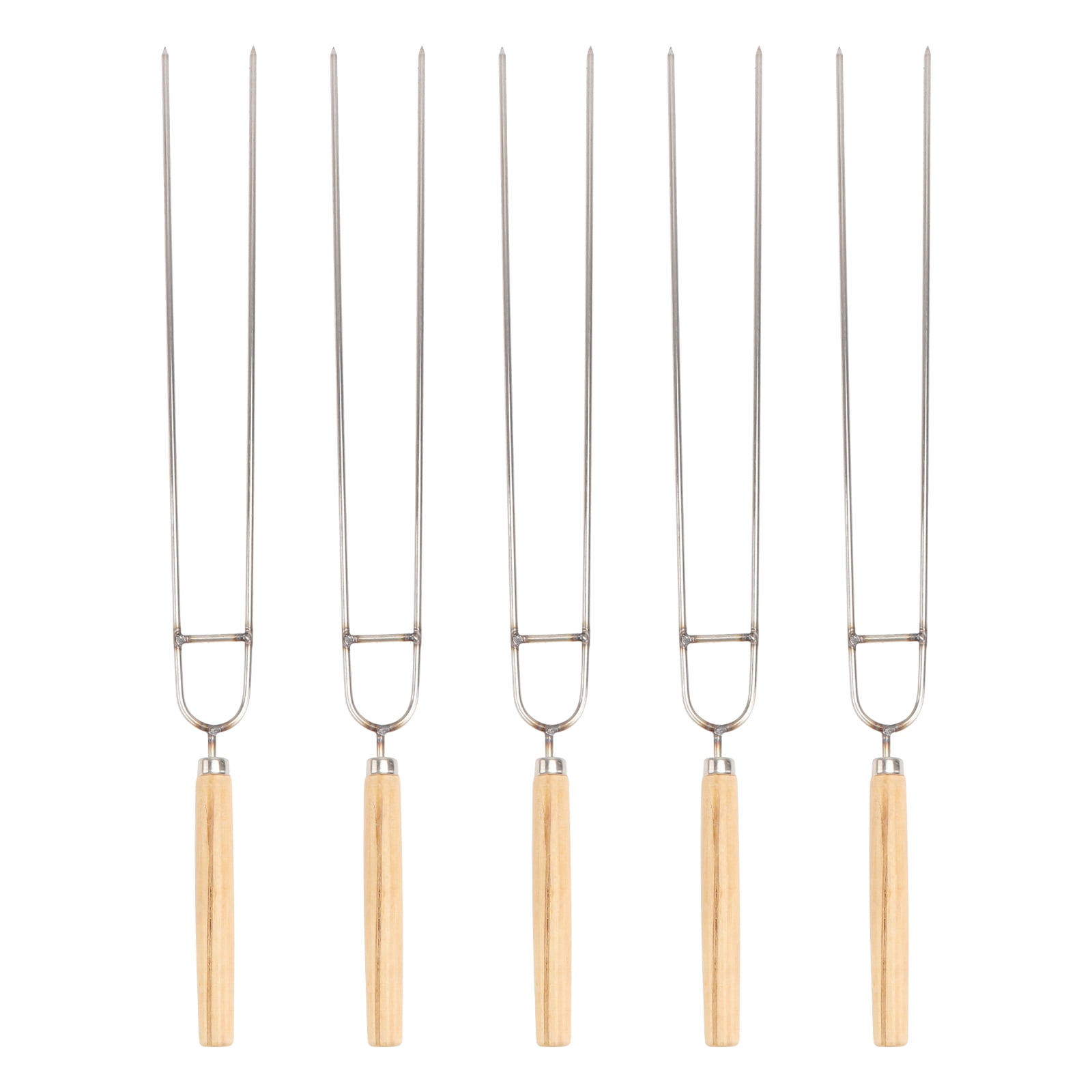 RENACLIPY BBQ Meat Forks with Wooden Handle, Sturdy and Rustproof ...
