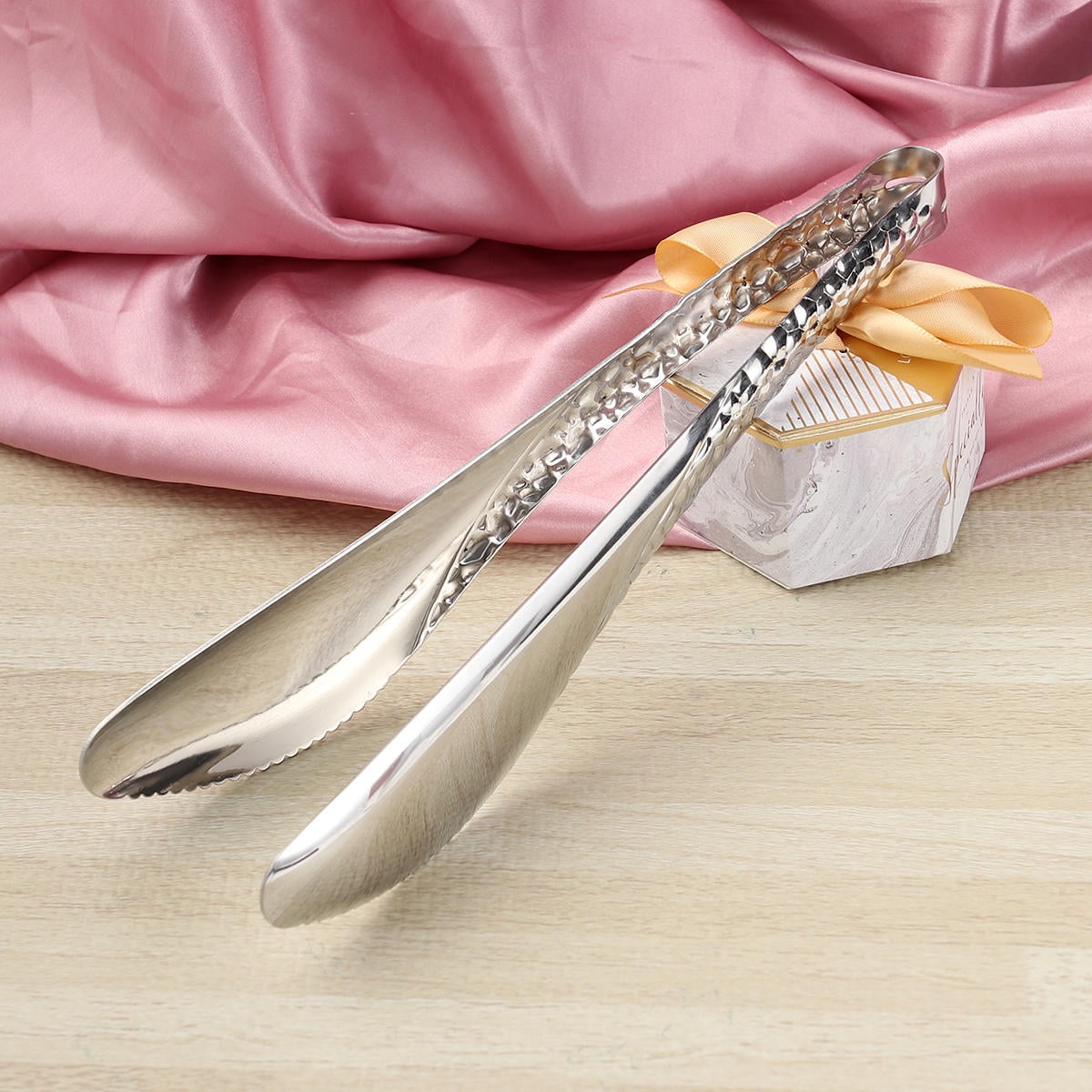 Worgeous Stainless Steel Food Tongs Kitchen Gripper Grill Accessories ...