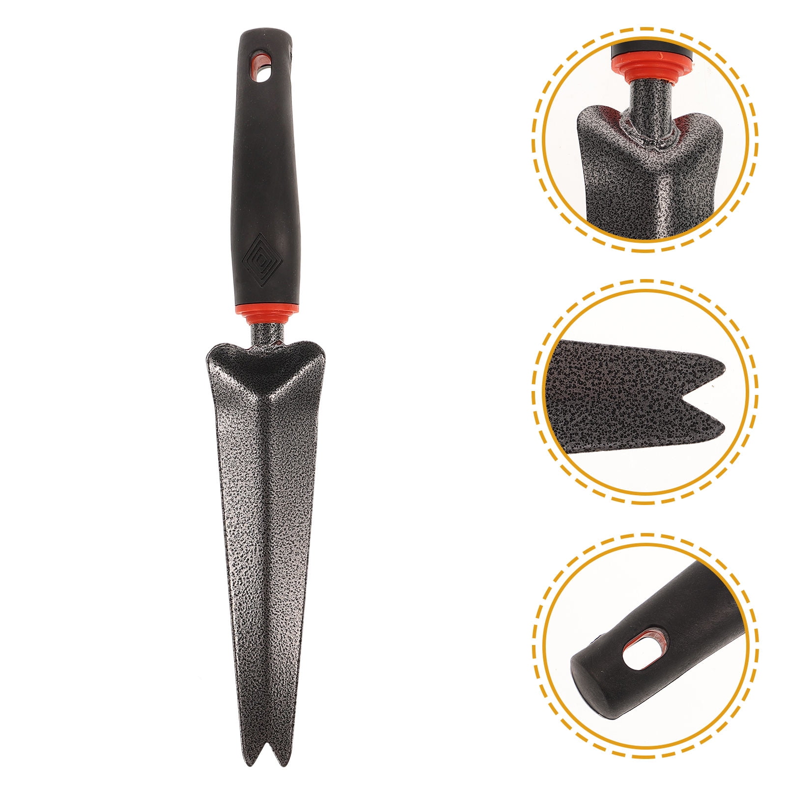 Worgeous Stainless Steel Forked Hand Weeder with Ergonomic Handle for ...