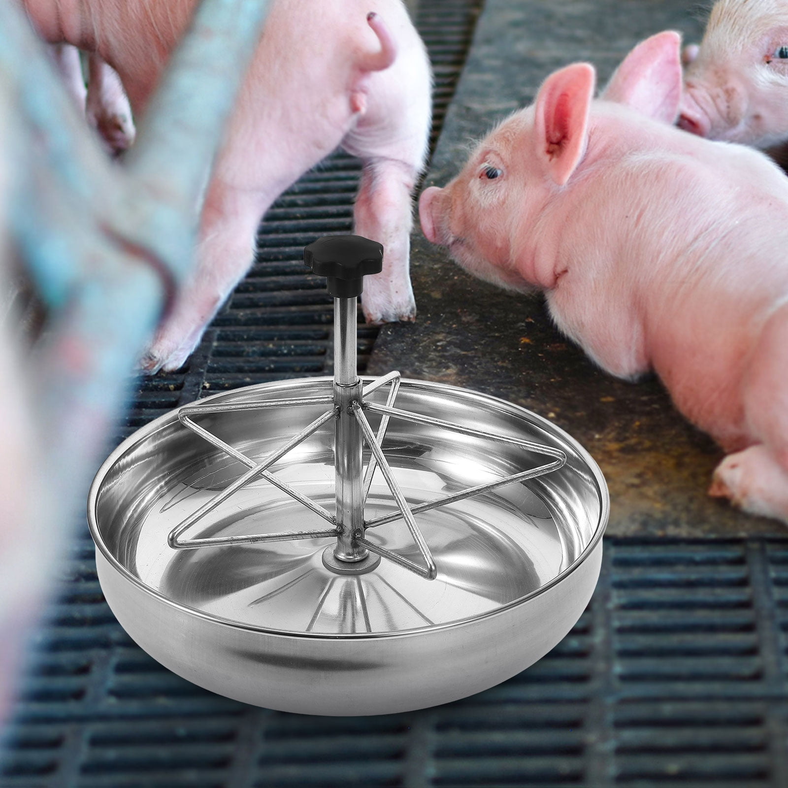 SWETRACE Milk Feeder Livestock Feeding Manger Silver Stainless Steel ...